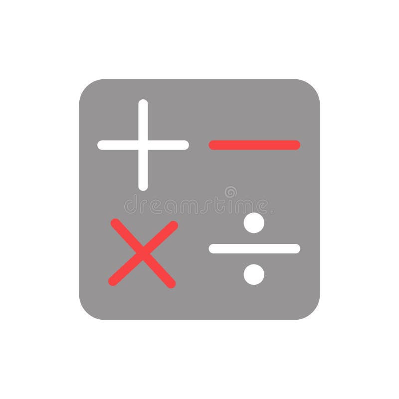 Calculator Symbol - Mathematics Illustration Sign, Calculator Icon ...