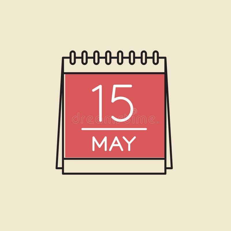 Vector of Calendar Icon May Stock Vector - Illustration of calendar ...
