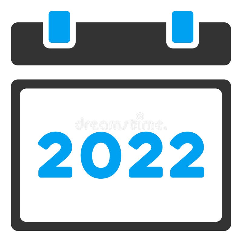 2022 Calendar Vector Flat Icon Stock Illustration - Illustration of ...