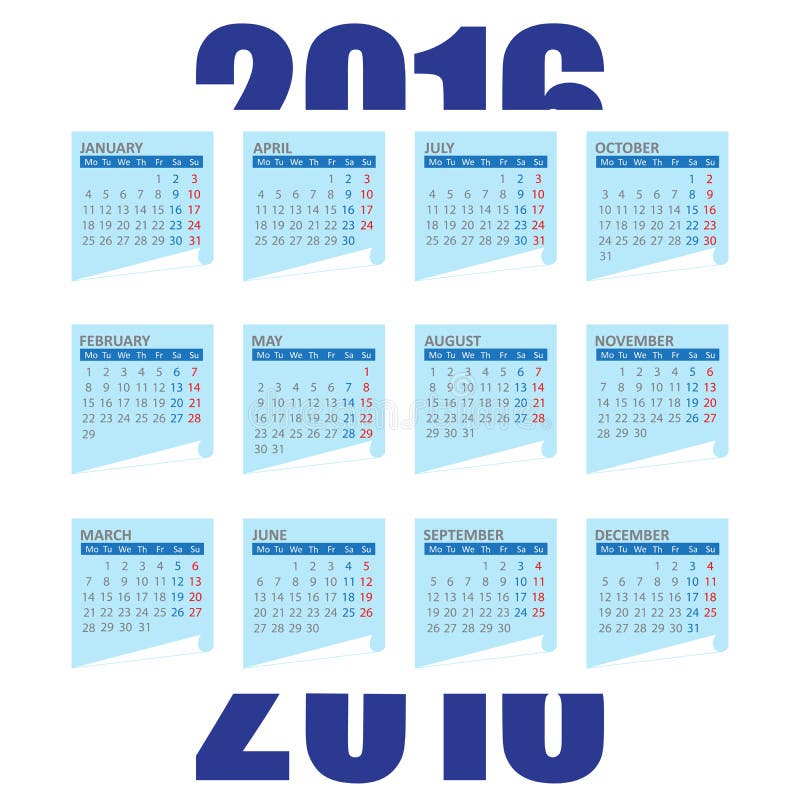 Simply Calendar 2019. Vector Illustration. Stock Illustration ...