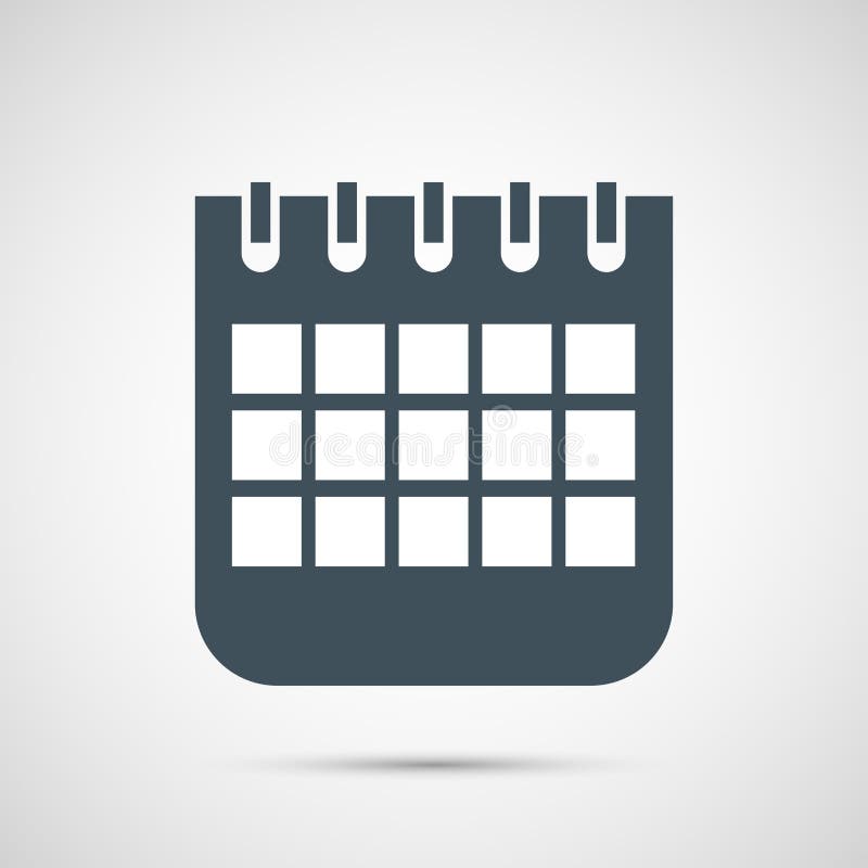 Vector Calendar Isolated on White Background Stock Vector ...