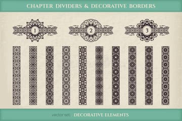 Chapter Dividers Stock Illustrations – 129 Chapter Dividers Stock ...