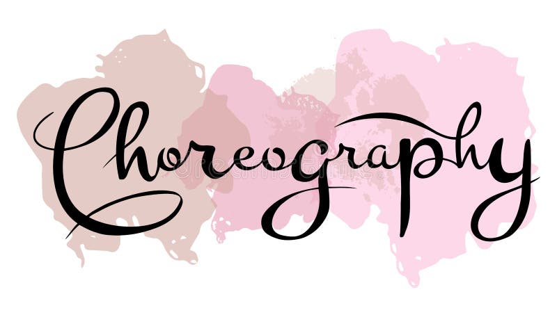 Vector Calligraphic Inscription Choreography with a Background Stock ...