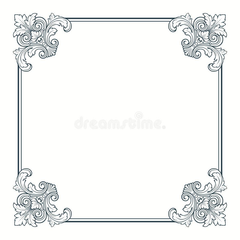 Vintage Frame Border Clip Art