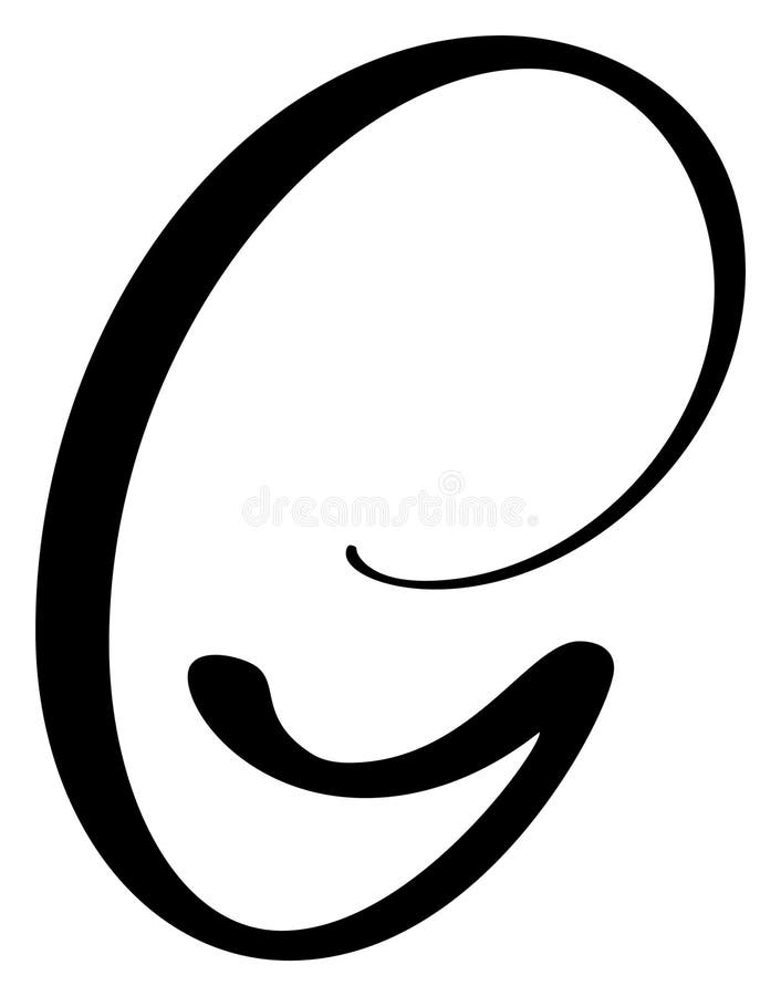 Vector Calligraphy Hand Drawn Letter G. Script Font Logo Icon Stock ...