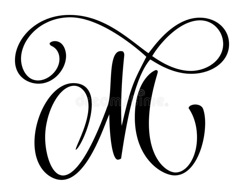 Hand Drawn Vector Calligraphy Letter Y, Z. Script Font. Isolated ...