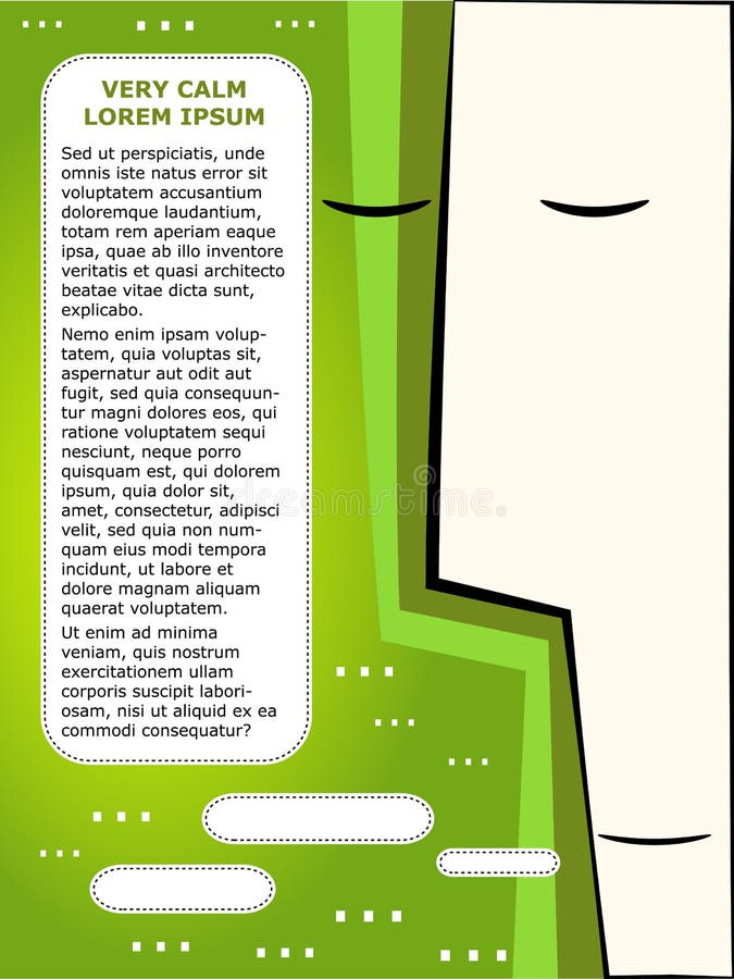 Vector calm face stock illustration. Illustration of psychology - 53186800