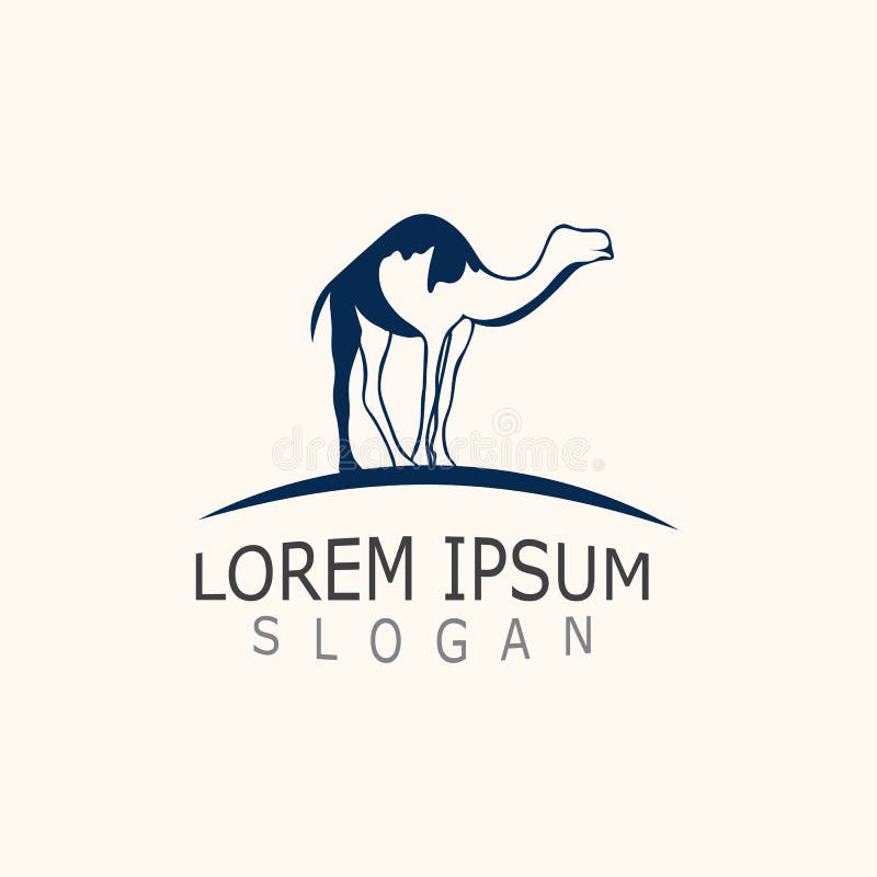 Vector Camel Silhouette View Side for Retro Logos, Emblems, Badges ...