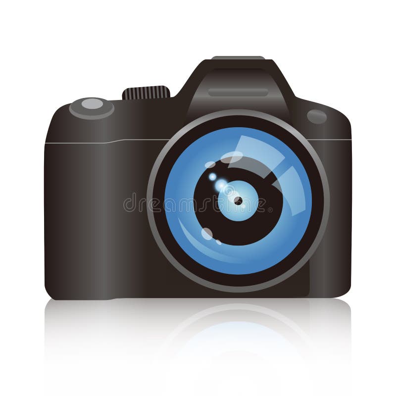 Vector camera stock vector. Illustration of focal, device - 33216358