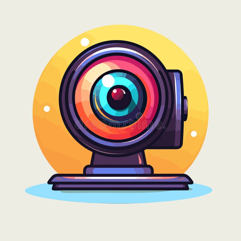 Vector of a Camera on a Table Stock Vector - Illustration of shutter ...