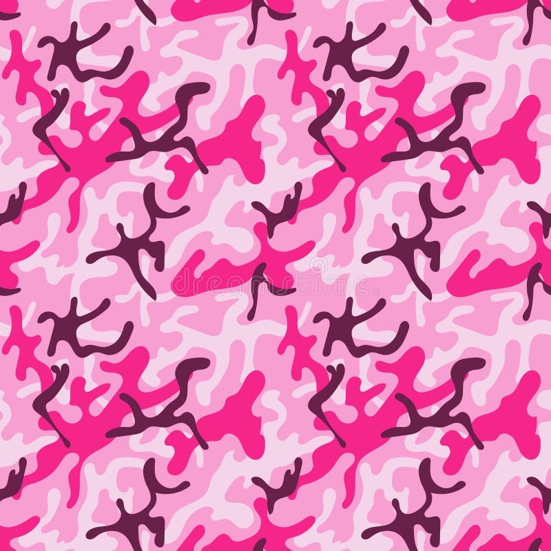 Vector Camouflage Pattern for Pink Clothing Design Stock Vector ...