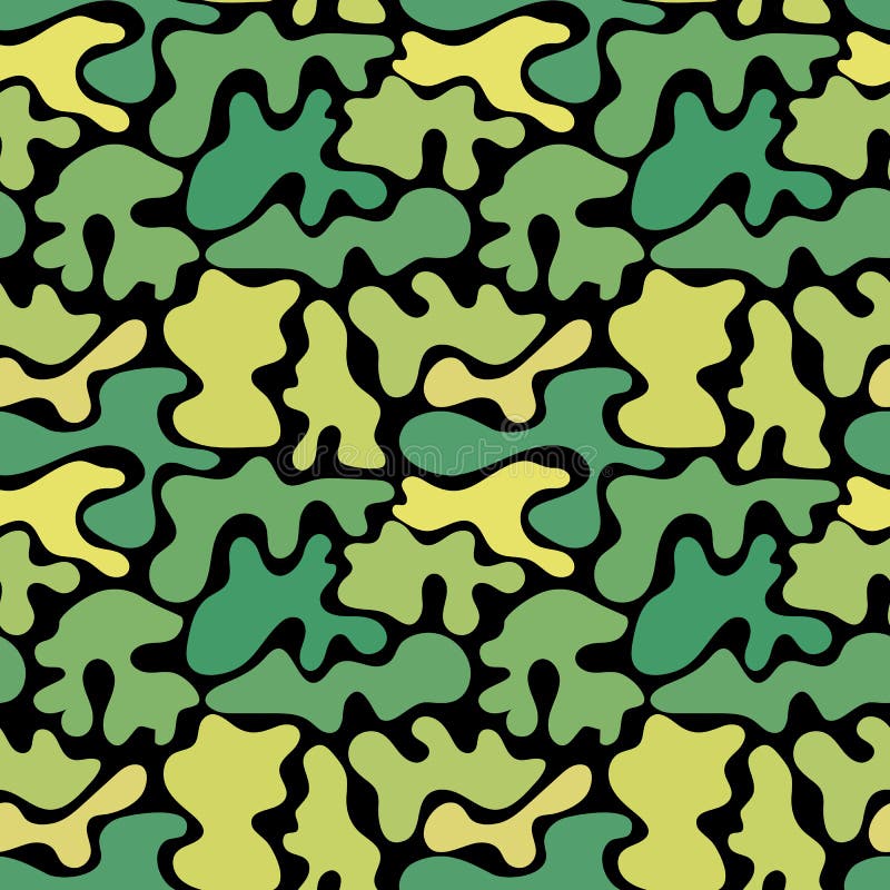 Vector Camouflage Seamless Pattern. for Wallpaper, Backgrounds ...
