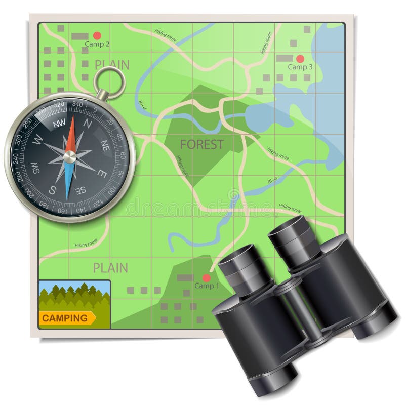 Camping Map Stock Illustrations – 18,057 Camping Map Stock ...