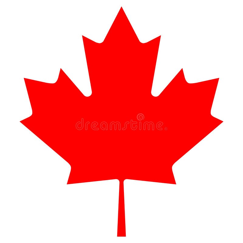 Vector Canadian Maple Leaf Icon Stock Vector - Illustration of leaf ...