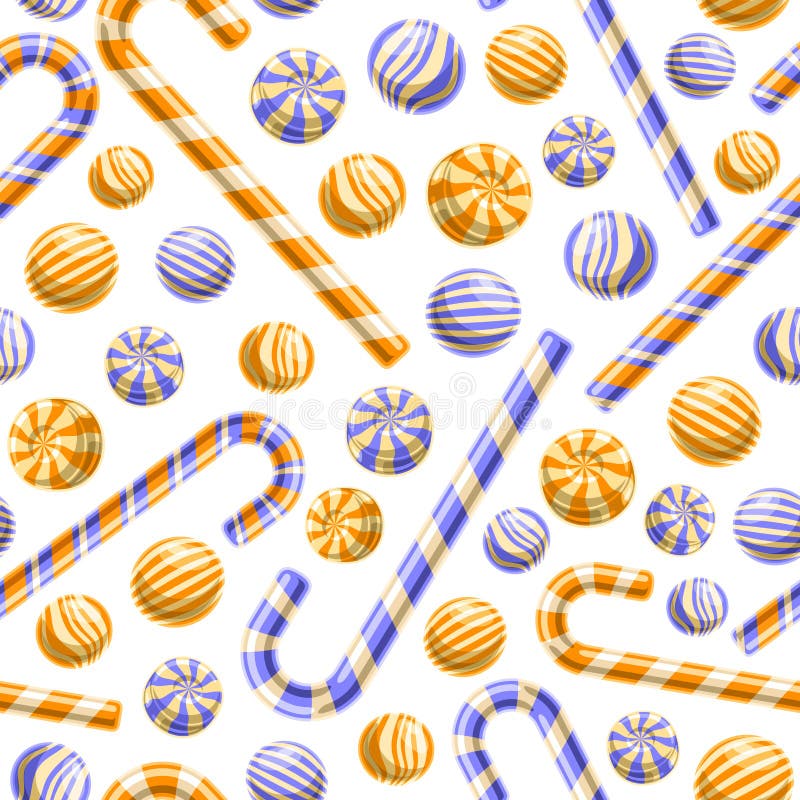 Vector Candy Seamless Pattern Stock Vector - Illustration of hard ...
