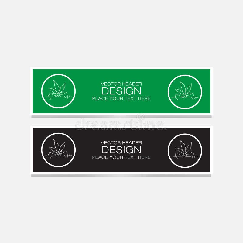 Vector Cannabis Design Banner Web Template. for Web,business and ...