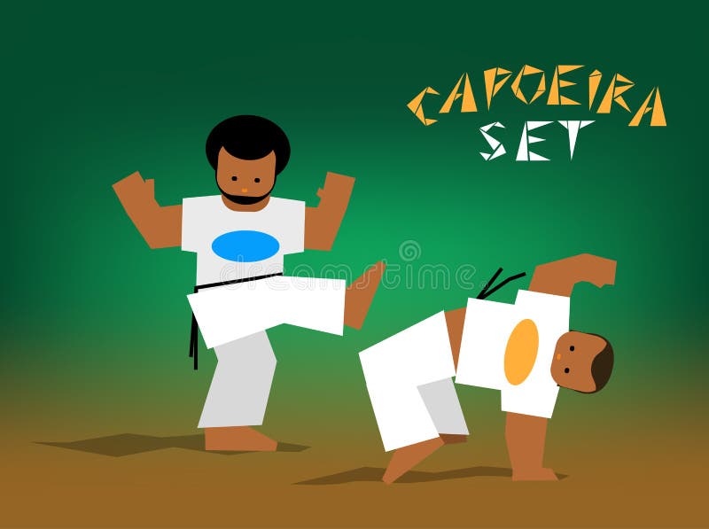 Vector capoeira set stock vector. Illustration of kick - 64947503