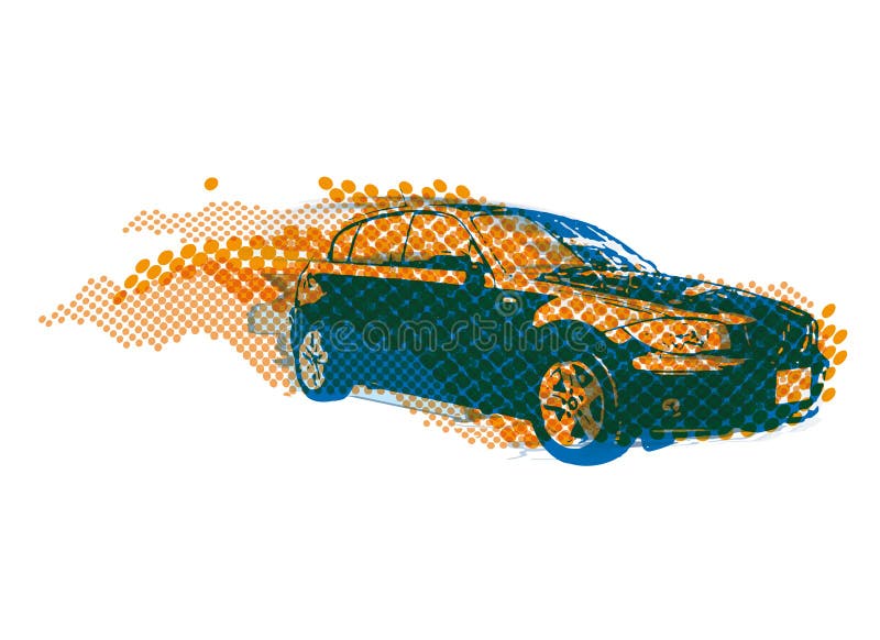 Fast car (vector) stock vector. Illustration of background - 7289496