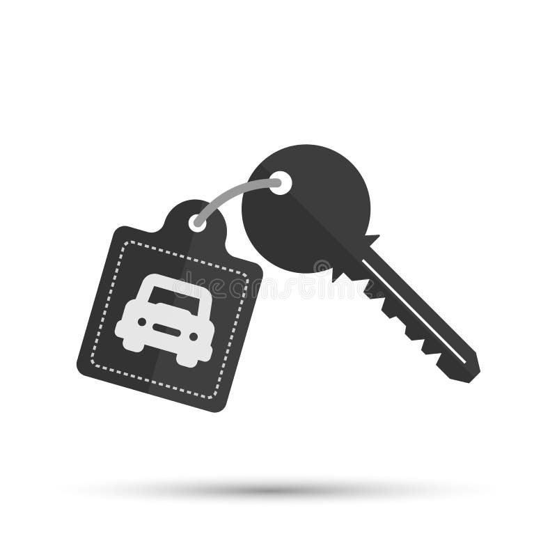 Vector Car Key on White Background. Vector Stock Illustration. Stock ...