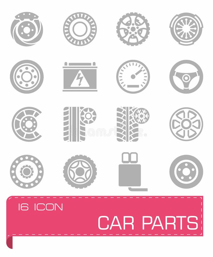 Vector Car Parts Icon Set Stock Illustrations – 3,190 Vector Car Parts ...
