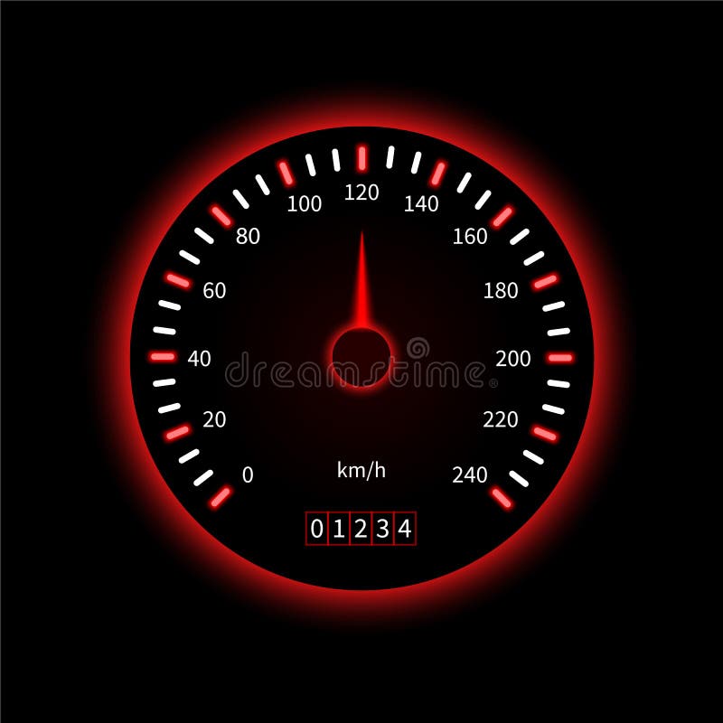 Vector car speedometer stock vector. Illustration of circle - 100592889