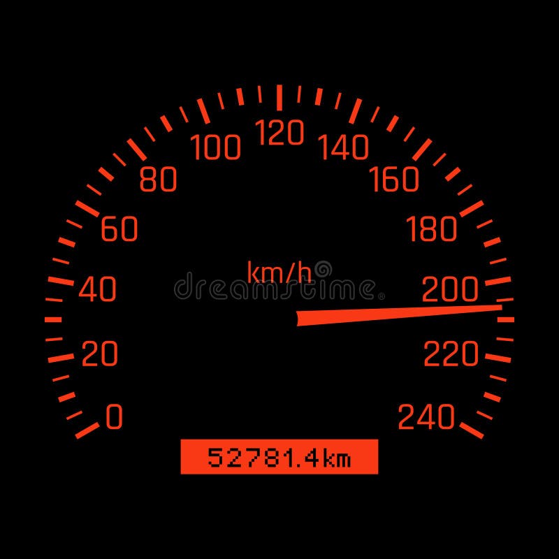 Vector Car Speedometer Dial. High Speed Concept Stock Vector ...
