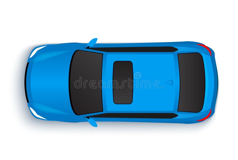 Vector Car Top View Icon Illustration. Vehicle Flat Isolated Car ... Vector Car Top View Icon Illustration. Vehicle Flat Isolated Car ...