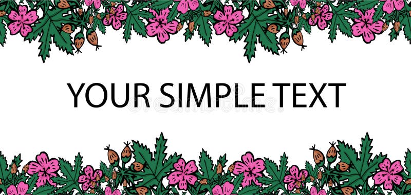 Cover Template with Flowers for Brochures, Posters, Banners, Postcard ...