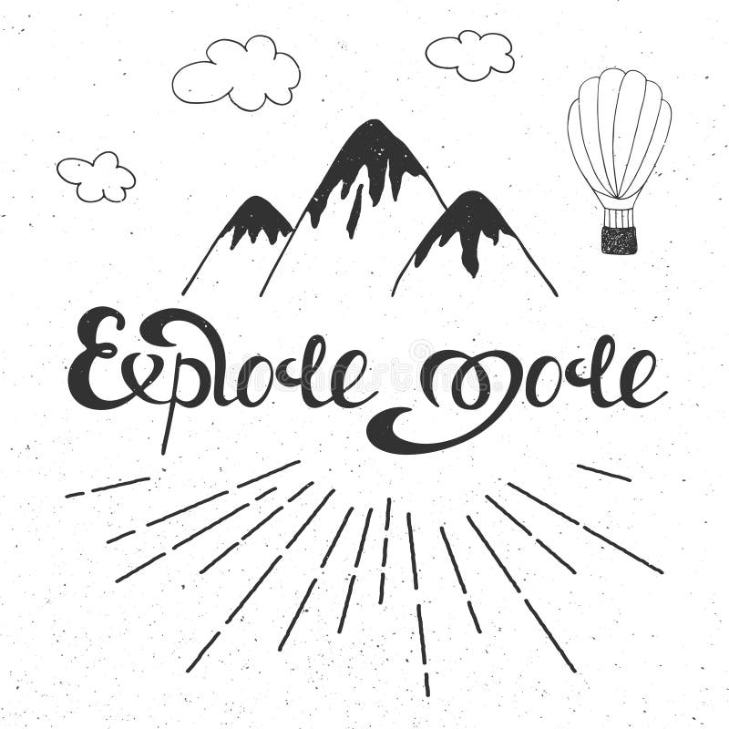 Vector Card with Hand Drawn Unique Typography Design Element and ...