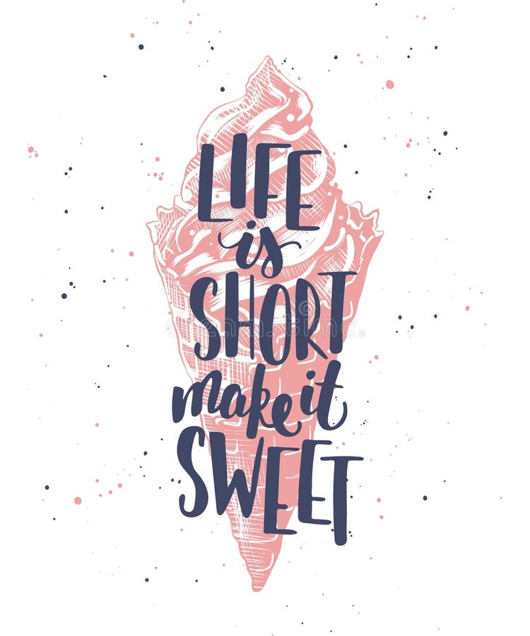 Vector Card with Hand Drawn Unique Typography Design Element Stock ...