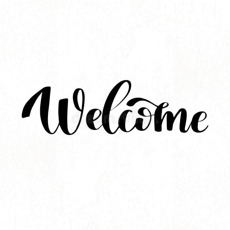 Welcome Back Decorative Lettering Text Stock Illustration Download