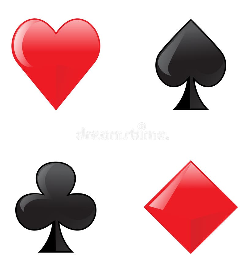 Vector card symbols stock vector. Illustration of game - 14770871
