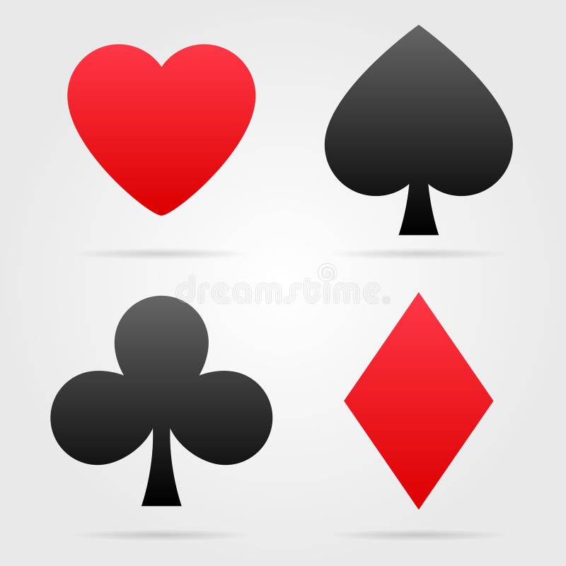 Vector card symbols stock illustration. Illustration of leaft - 38050513