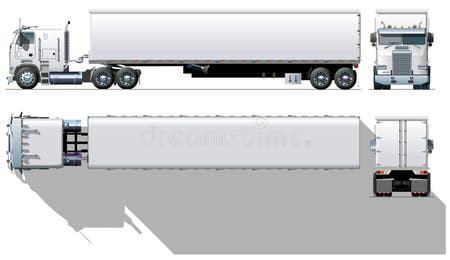 Freightliner Side View Stock Illustrations – 84 Freightliner Side View ...