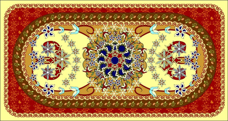 Vector carpet stock vector. Illustration of material, background - 9469085