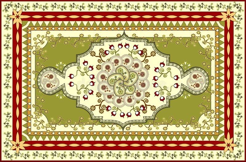 Vector carpet stock vector. Illustration of material, background - 9469085