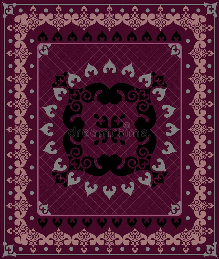 Floor carpet stock vector. Illustration of painting, decor - 32406426