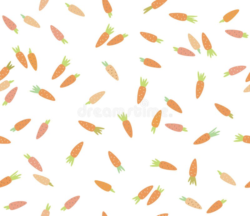 Vector Carrots Seamless Pattern. Stock Vector - Illustration of natural ...