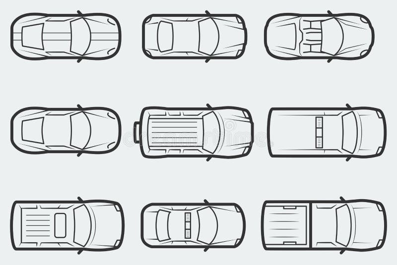 Car Outline Drawing Top View