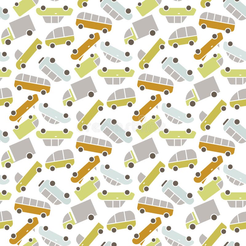 Vector cars pattern stock illustration. Illustration of ornament ...