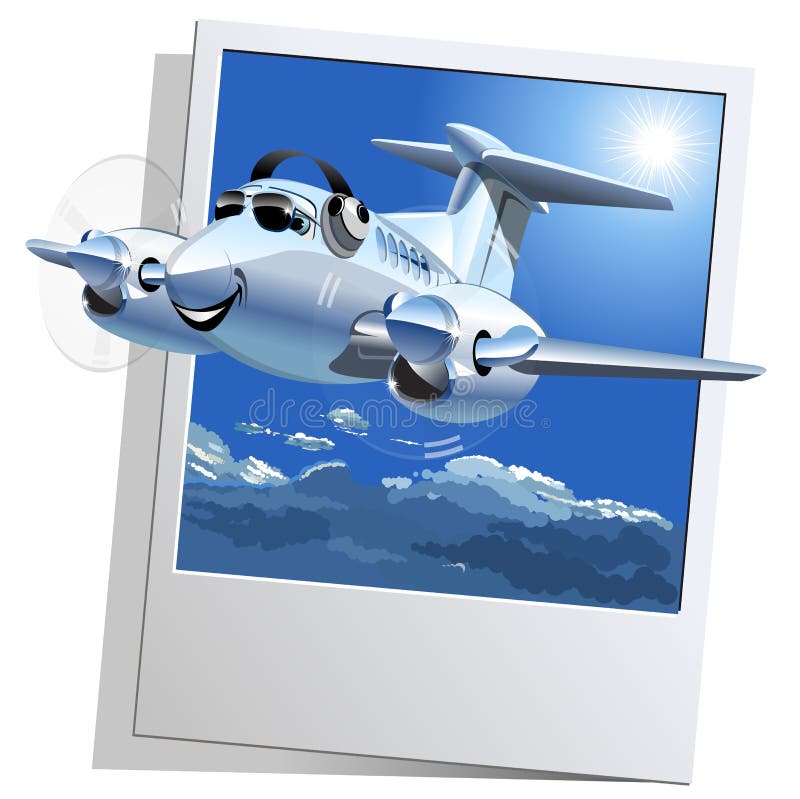 Vector Cartoon Airplane stock vector. Illustration of frame - 35776357