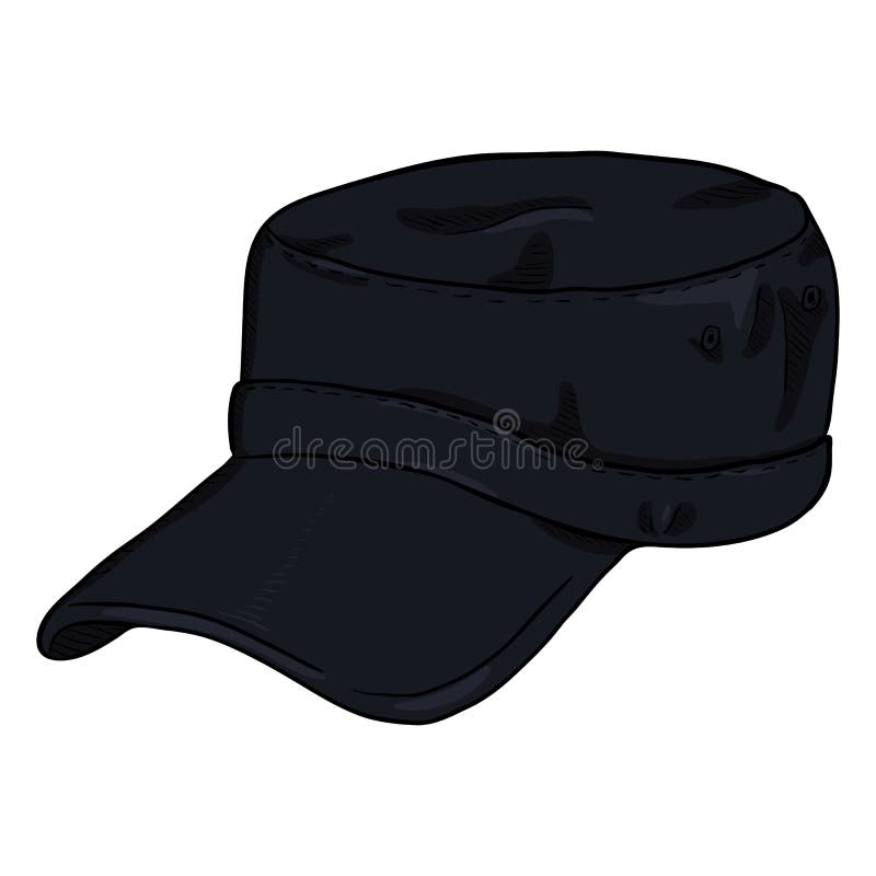 Vector Cartoon Army Cap. Summer Military Head Gear Stock Vector ...
