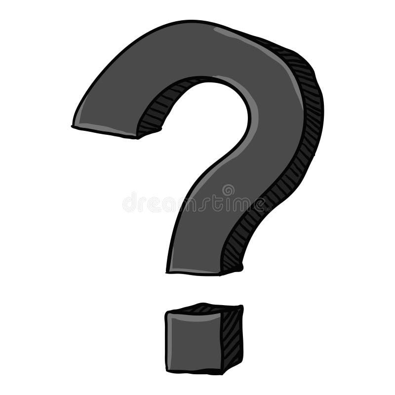 Black Question Mark from Letters Stock Vector - Illustration of black ...