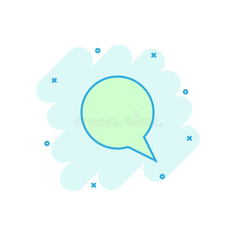 Vector Cartoon Blank Empty Speech Bubble Icon in Comic Style. Di Stock ...