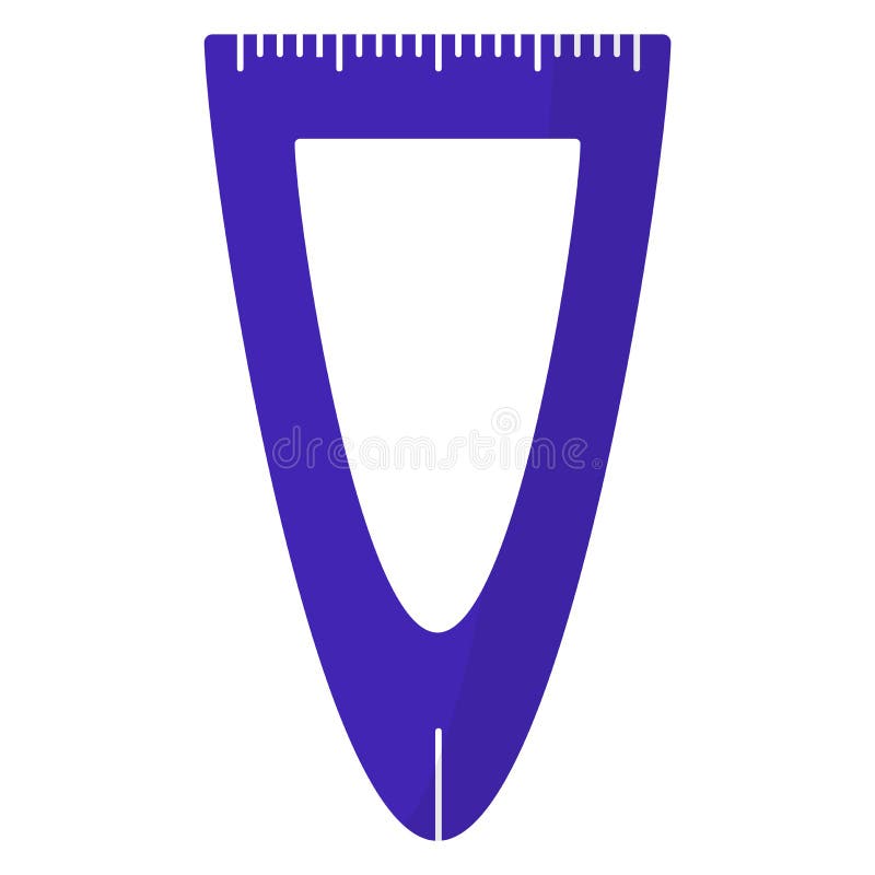 Vector Cartoon Blue Pattern Ruler Stock Vector - Illustration of draw ...