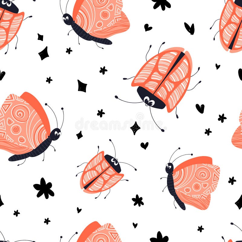 Vector cartoon bugs stock vector. Illustration of drawing - 143235859