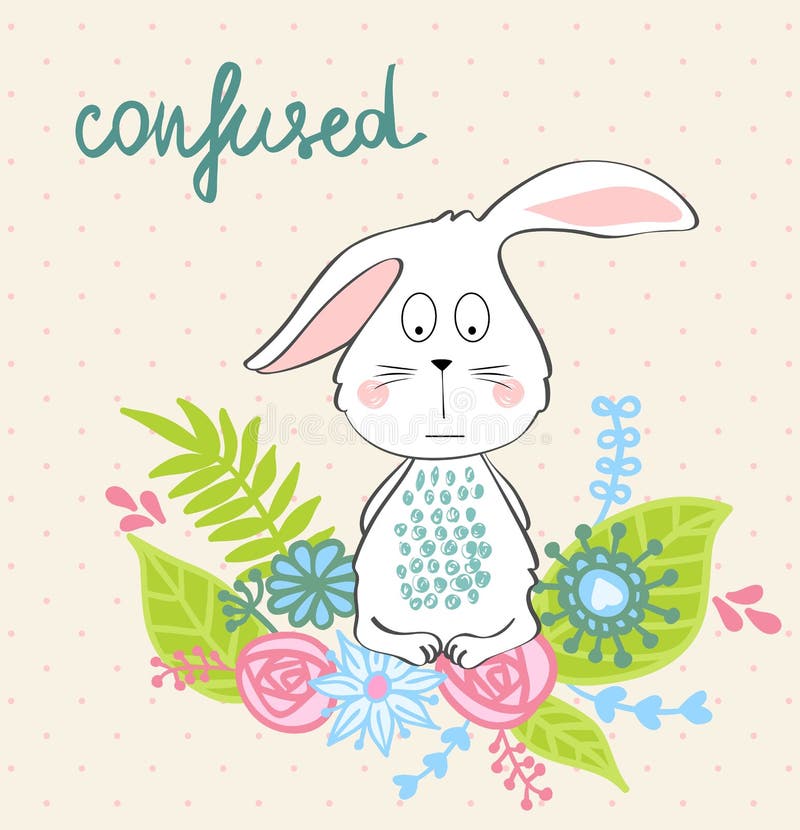 Vector cartoon bunny stock vector. Illustration of bunny - 88963401