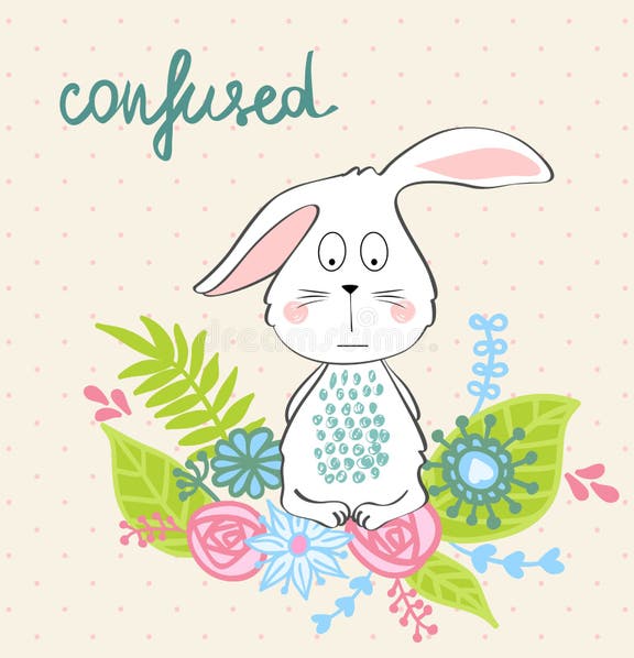 Vector cartoon bunny stock vector. Illustration of bunny - 88963401