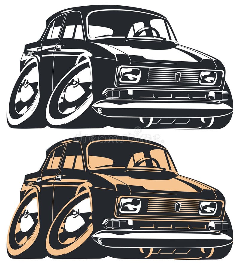 Vector cartoon car stock vector. Illustration of imagery - 7158881