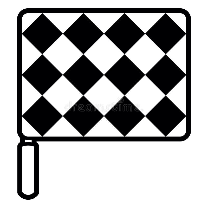 Cartoon Corner Flag Isolated on White Background Stock Illustration ...